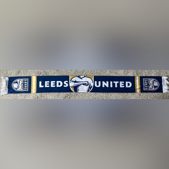 Accessories | Leeds United Salute Logo Badge Soccer Scarf | Poshmark